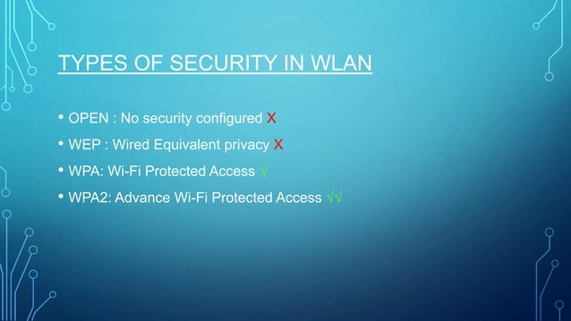 Wireless security using wpa2 | PPT