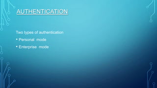 Wireless security using wpa2 | PPT