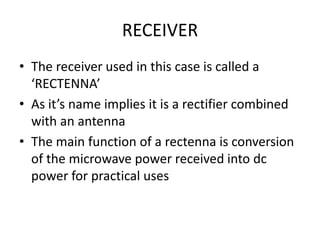 WIRELESS POWER TRANSFER USING MICROWAVES | PPTX