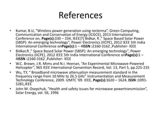 WIRELESS POWER TRANSFER USING MICROWAVES | PPTX