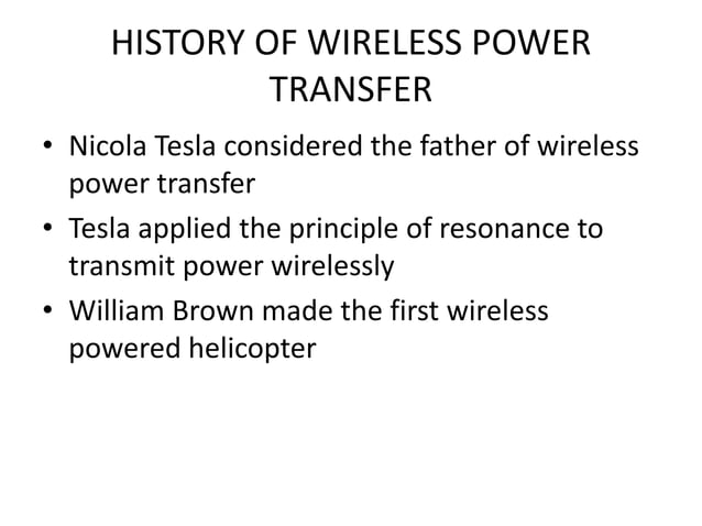 WIRELESS POWER TRANSFER USING MICROWAVES | PPTX | Computer Networking | Computing
