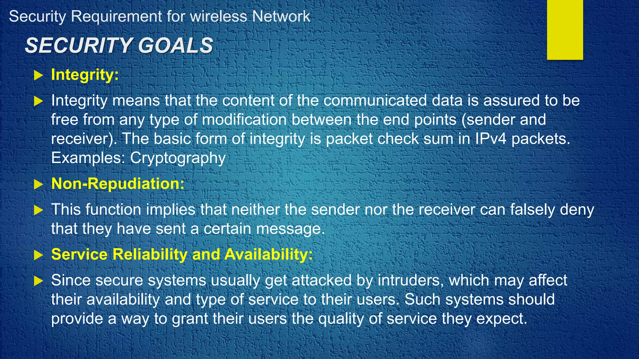 Wireless Communiction Security | PPT