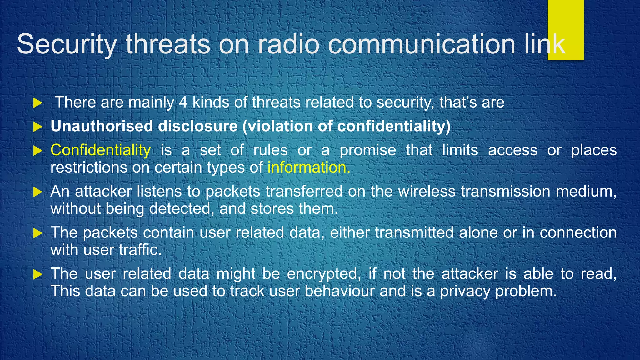 Wireless Communiction Security | PPT