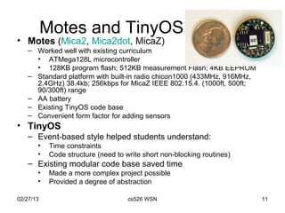 Wireless sensornetwork | PPT