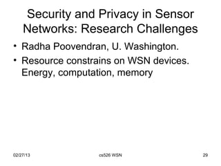 Wireless sensornetwork | PPT