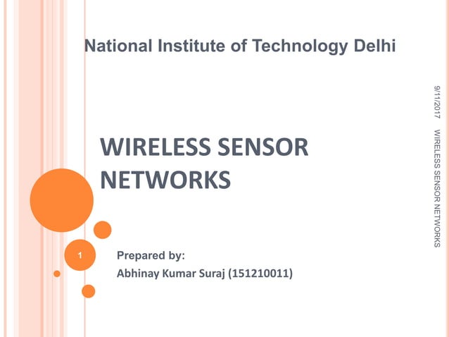 Wireless sensor network | PPTX | Internet of Things | Internet