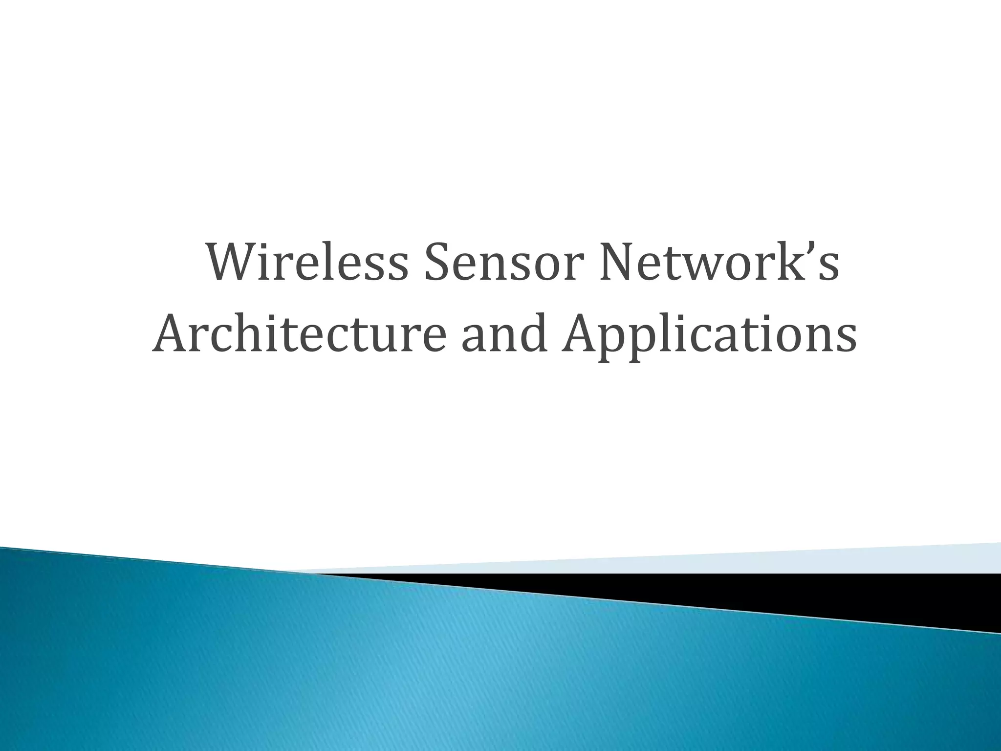 Wireless Sensor Network Applications Pptx Internet Of Things Internet