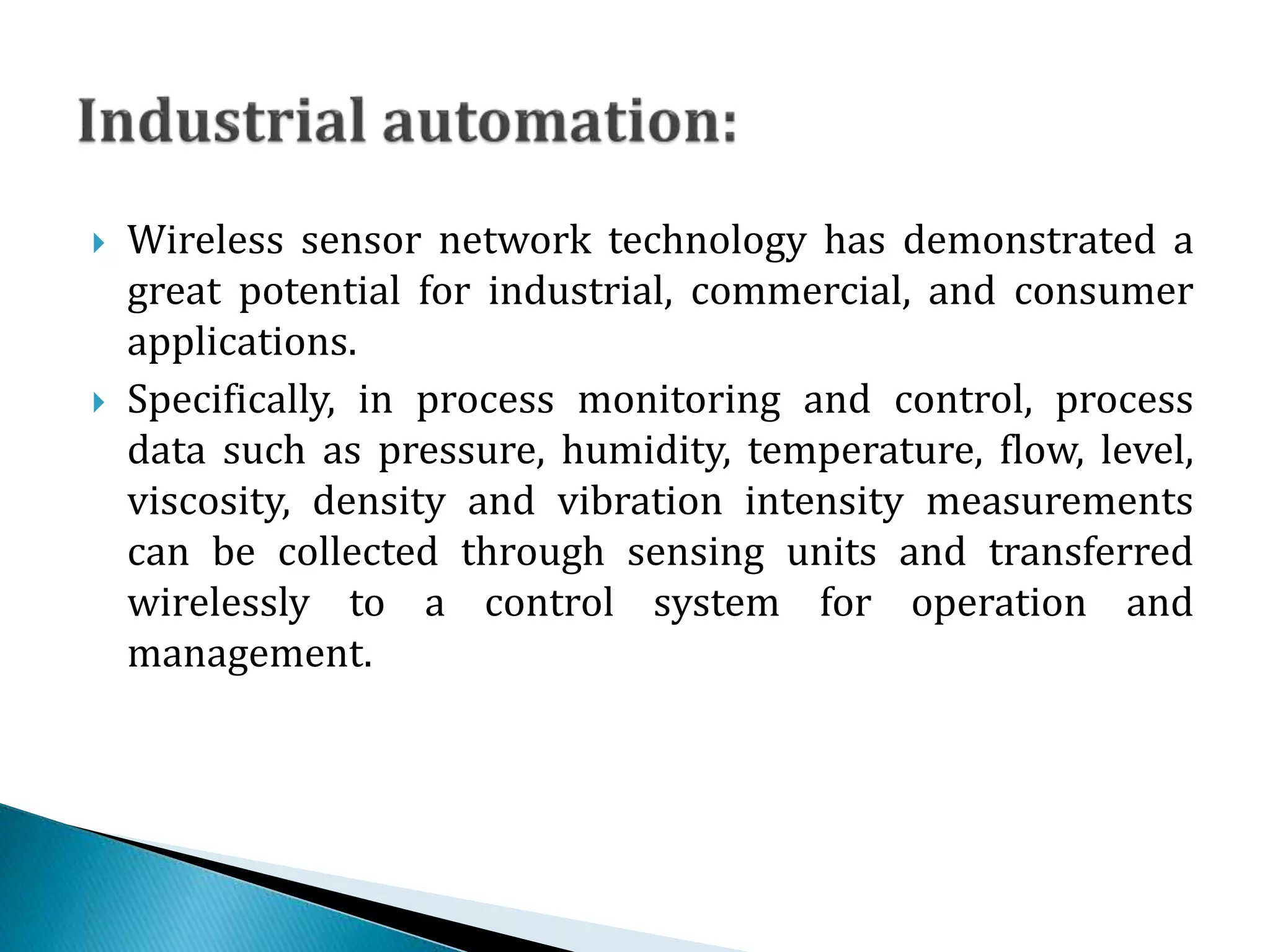 Wireless sensor network applications | PPTX