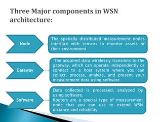 Wireless sensor network applications | PPTX | Internet of Things | Internet