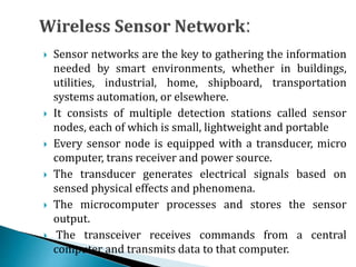 Wireless sensor network applications | PPTX | Internet of Things | Internet