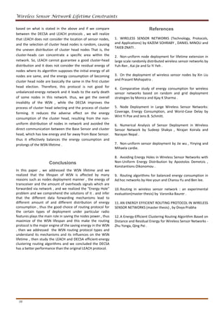 Wireless sensor network lifetime constraints | PDF