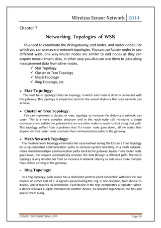 Wireless sensor network report | DOCX