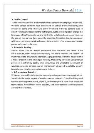 Wireless sensor network report | DOCX