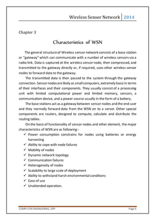 Wireless sensor network report | DOCX