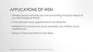 Wireless sensor networks | PPT