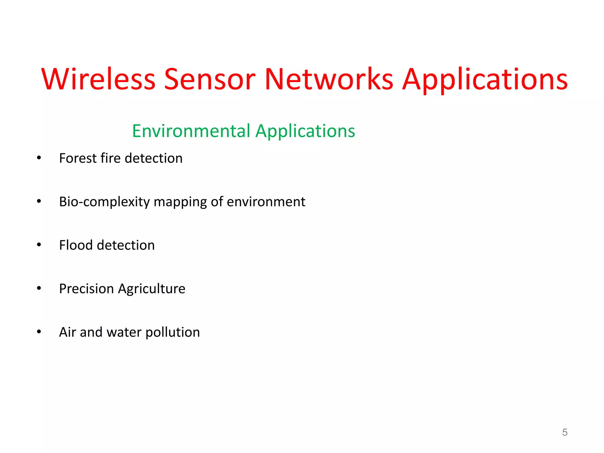 Wireless sensor networks | PPTX