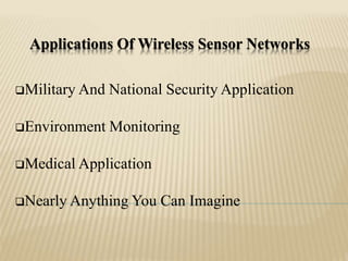 Wireless sensor networks | PPTX | Internet of Things | Internet