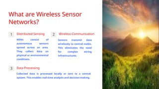 WIRELESS SENSOR NETWORKS fundamentals and basics | PPTX