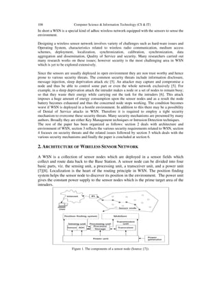 Wireless sensor networks architecture security requirements security threats and its ...