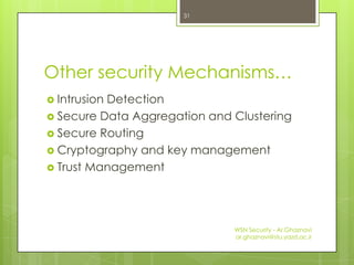 Wireless sensor network security | PPT