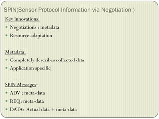 Wireless sensor networks routing protocols | PPT