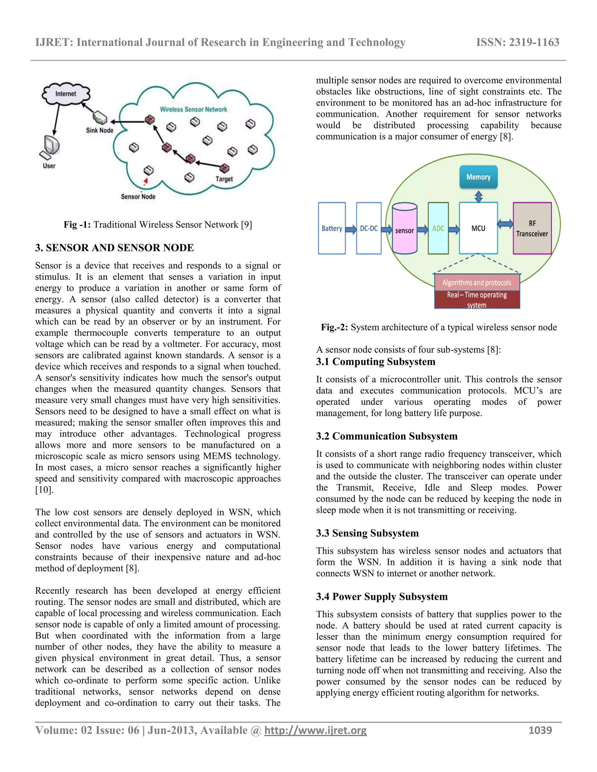 Wireless sensor network using zigbee | PDF