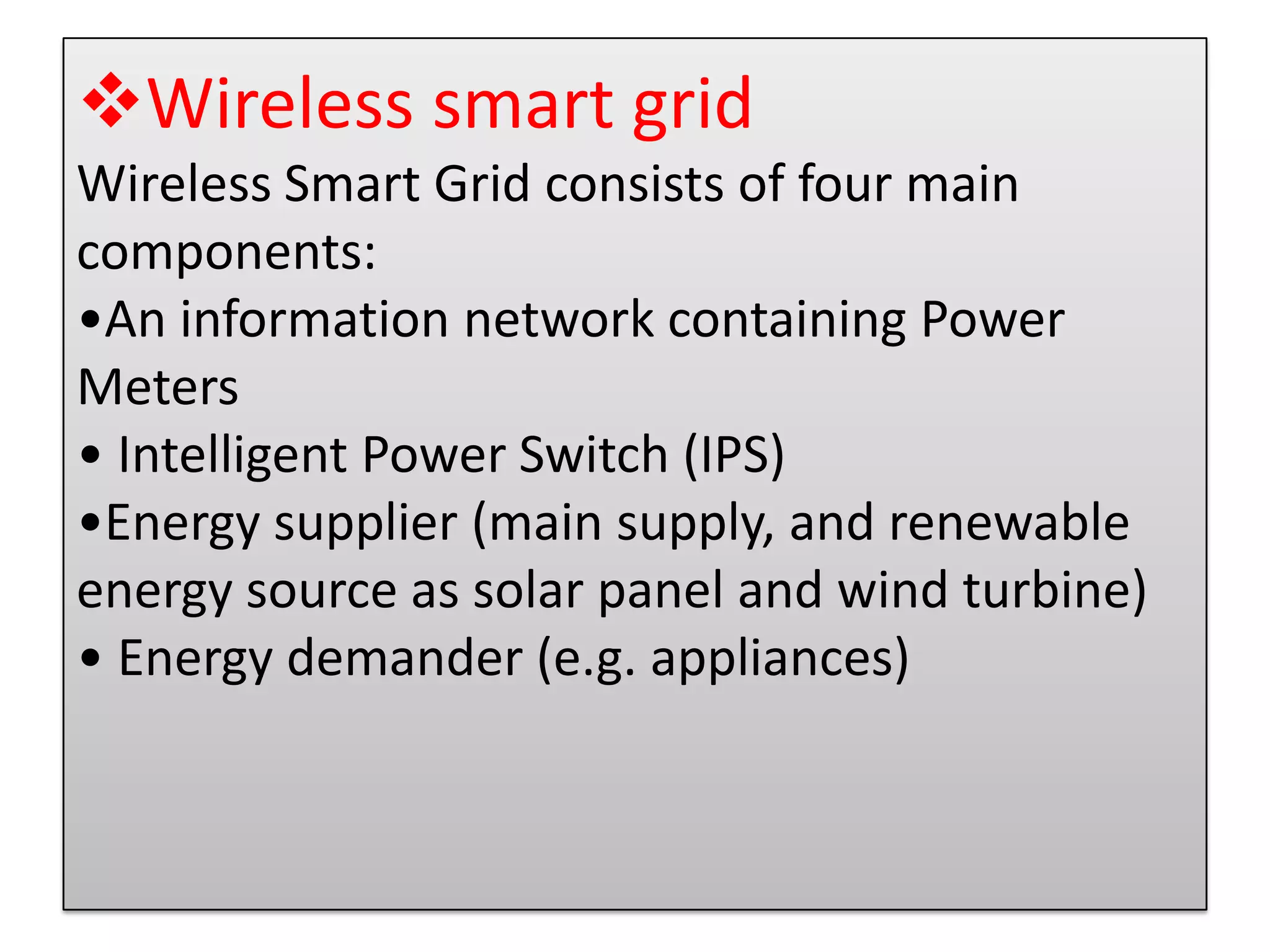 Wireless smart grid | PPTX