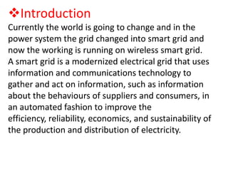 Wireless smart grid | PPT