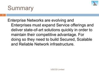 Wireless Solution For Enterprise Network | PPTX