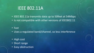 Wireless Standards & Technologies | PPTX