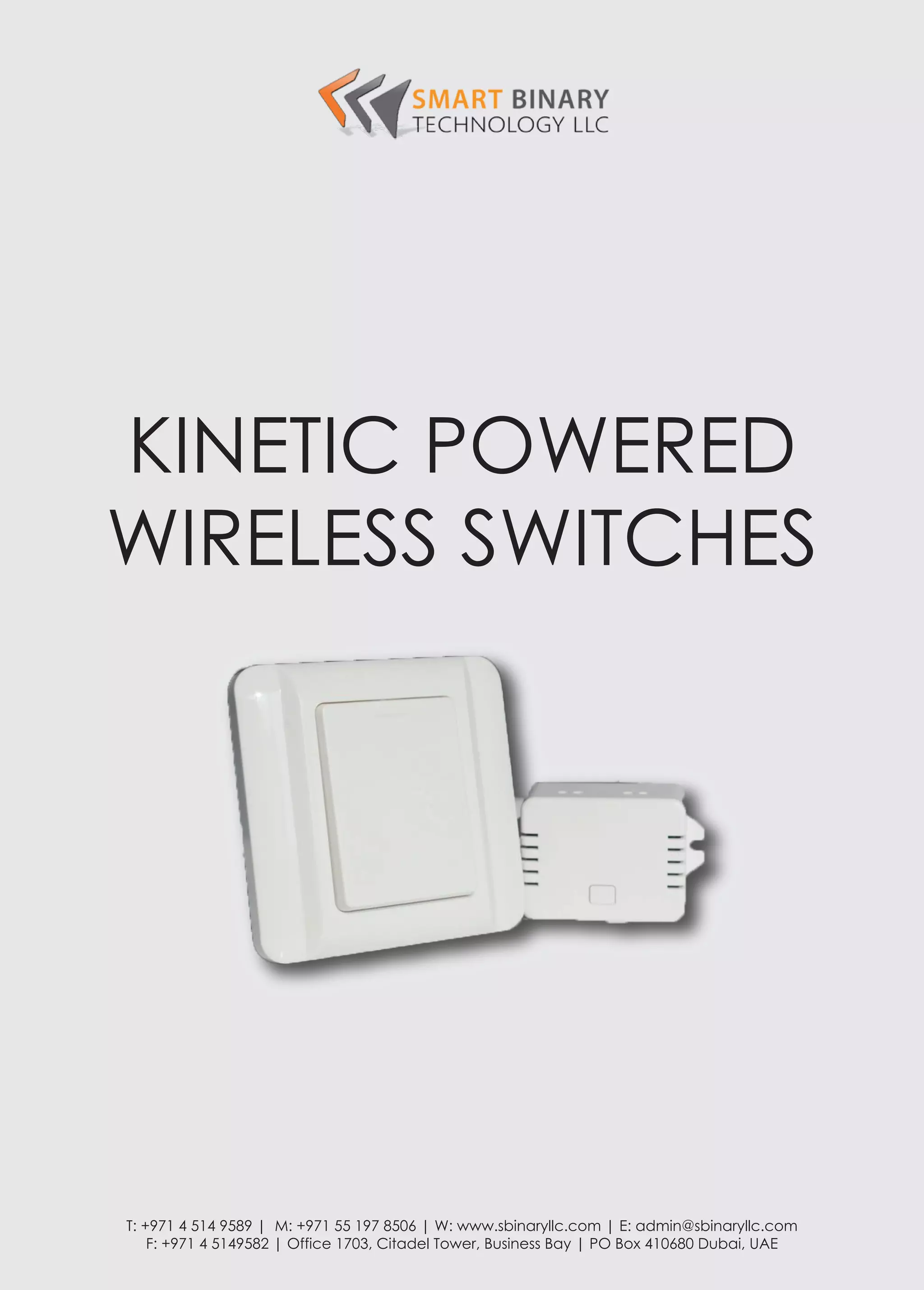 KINECTIC POWERED WIRELESS SWITCHES | PDF