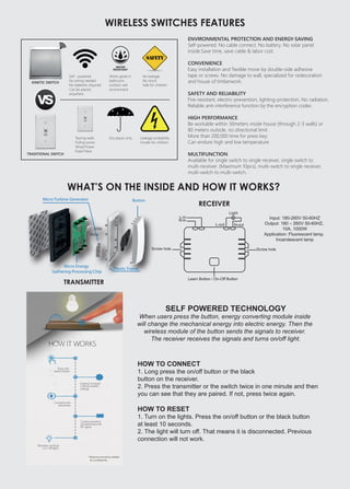 KINECTIC POWERED WIRELESS SWITCHES | PDF