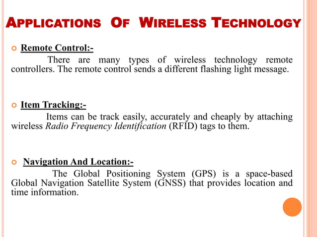 Introduction Wireless Technology Pptx Computer Networking Computing