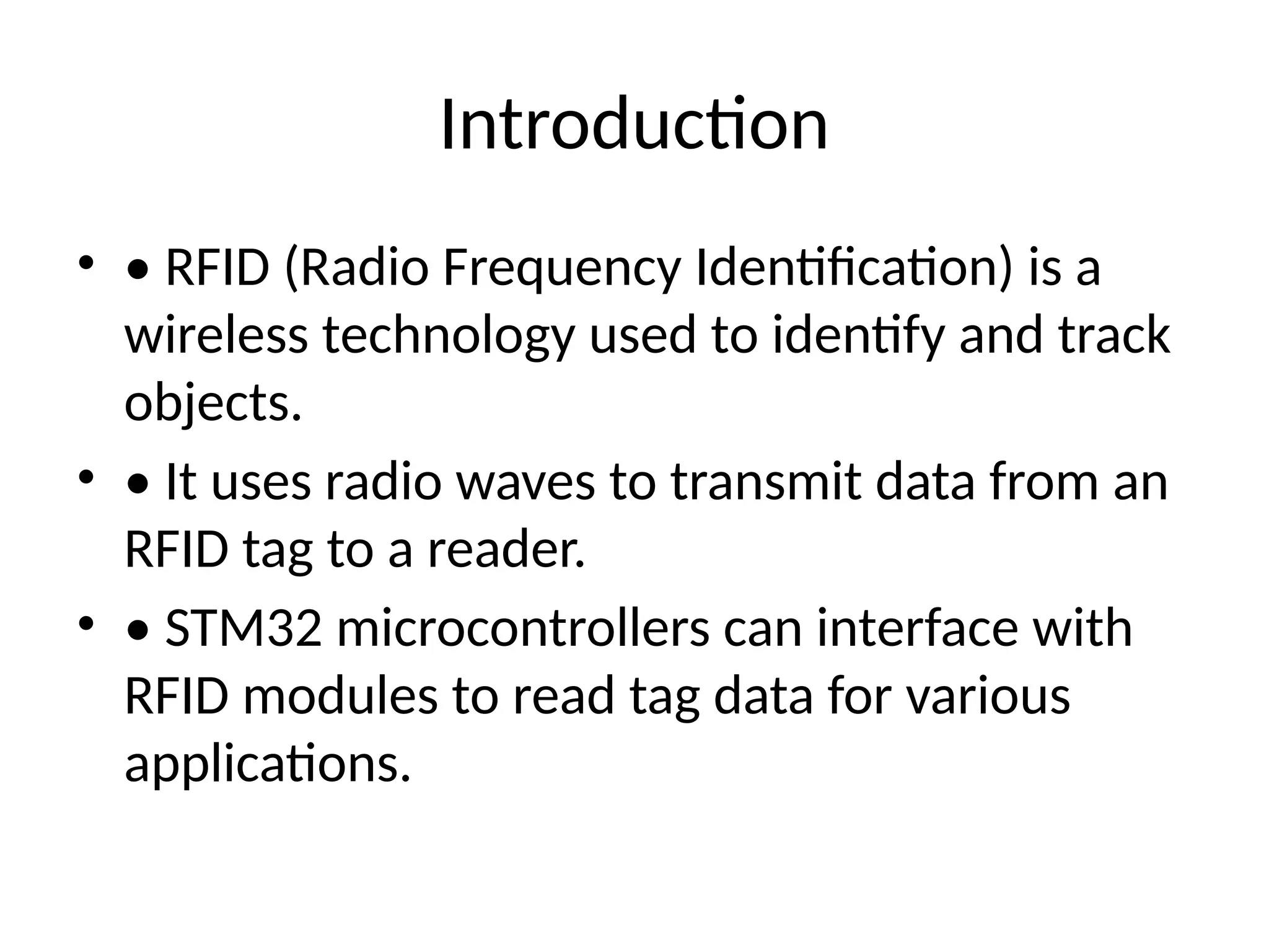 Wireless_Technologies_RFID_STM32.pptx project | PPTX