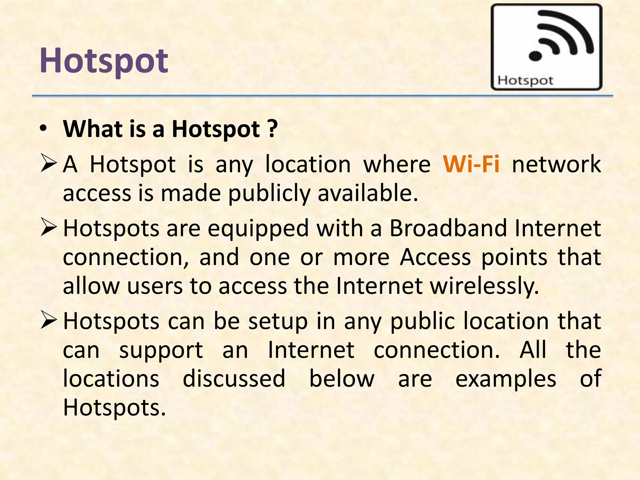 Wireless technology - Wi-Fi | PPTX | Internet | Computing