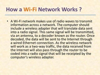 Wireless technology - Wi-Fi | PPTX