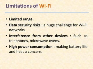 Wireless technology - Wi-Fi | PPTX | Internet | Computing