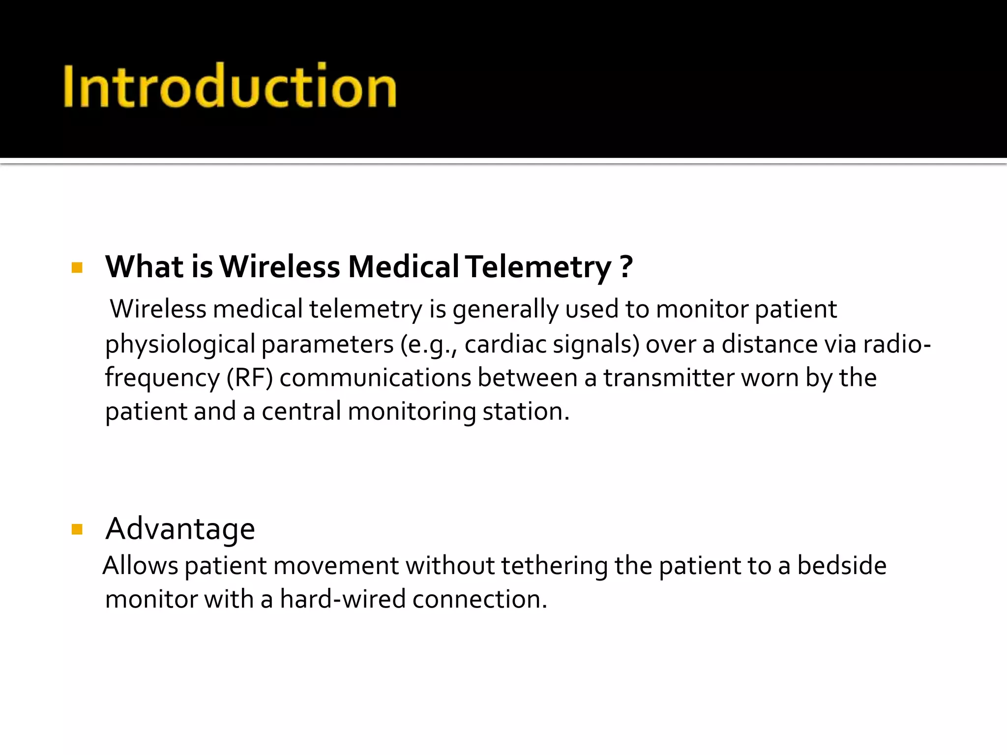 Wireless telemetry systems | PPTX