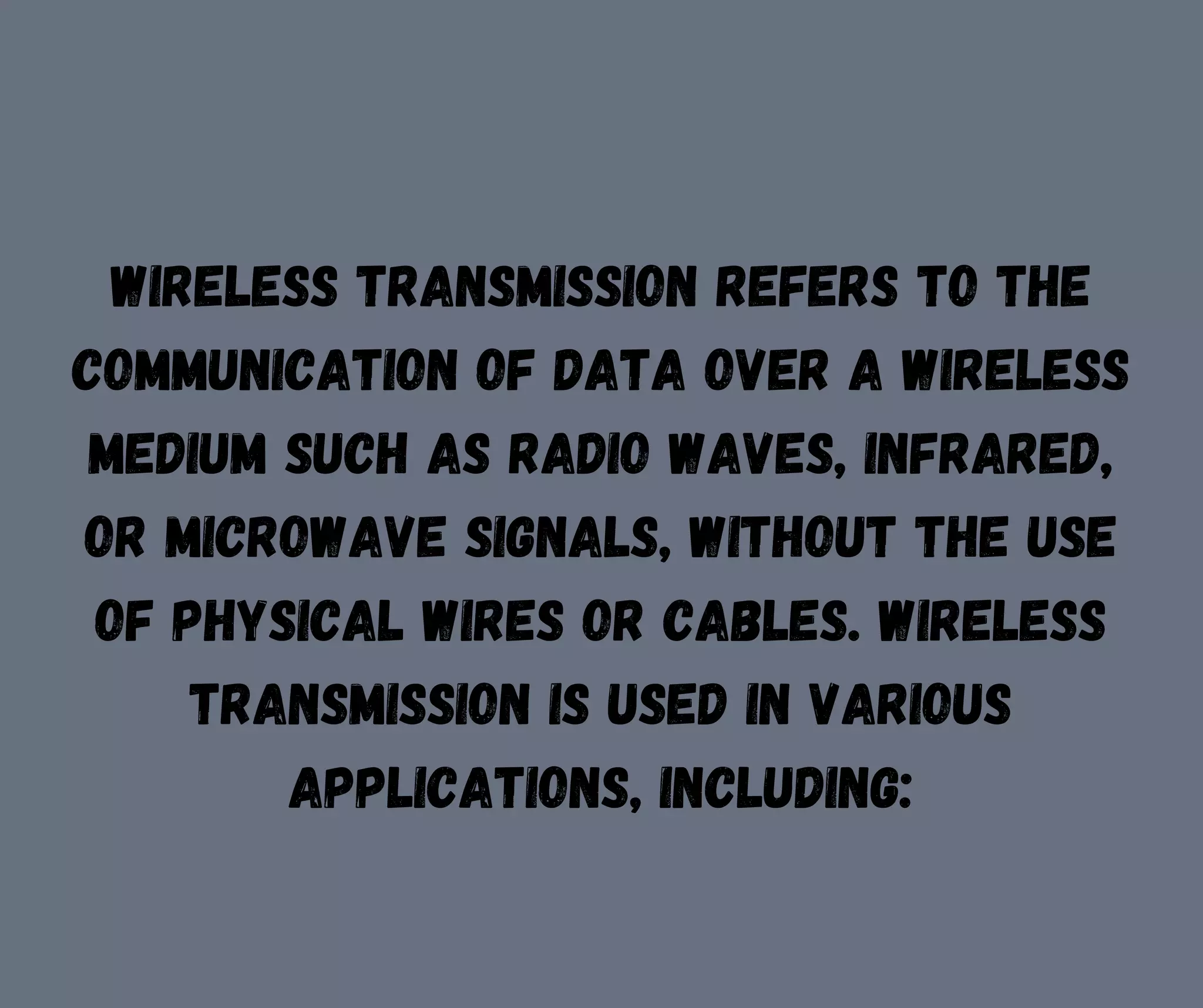 Wireless Transmission.pptx | Computer Networking | Computing