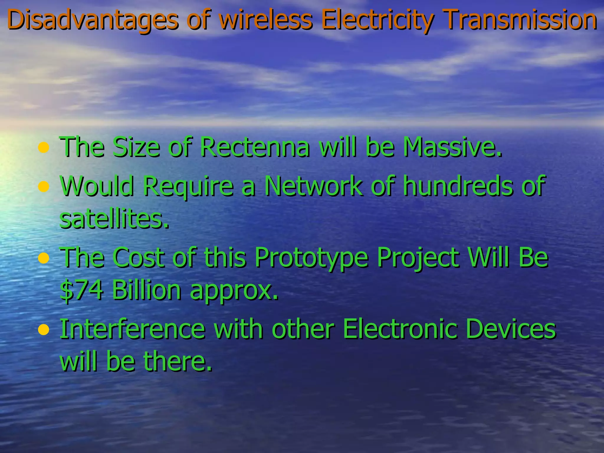 Wireless transmission of electricity | PPT