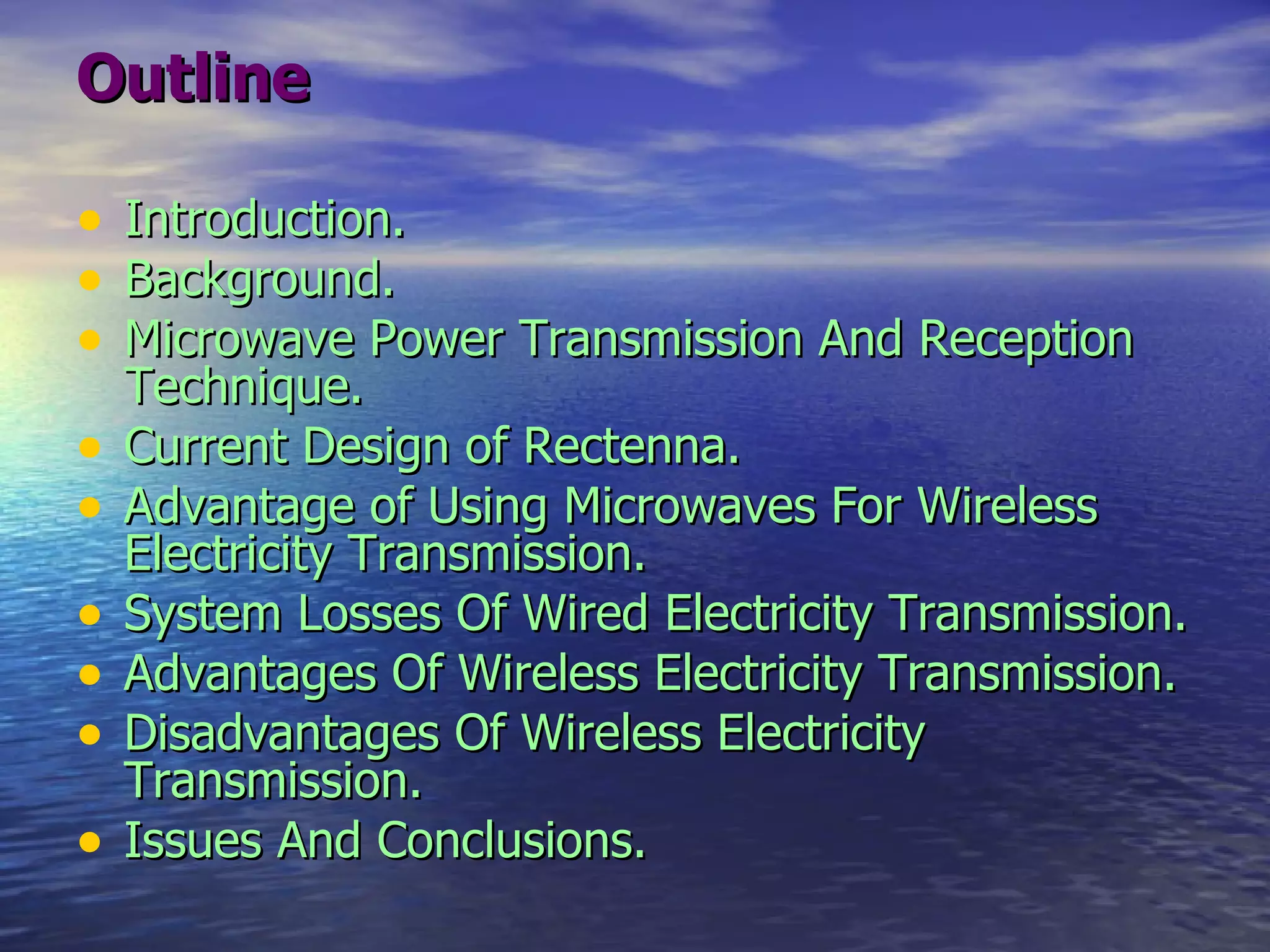 Wireless transmission of electricity | PPT