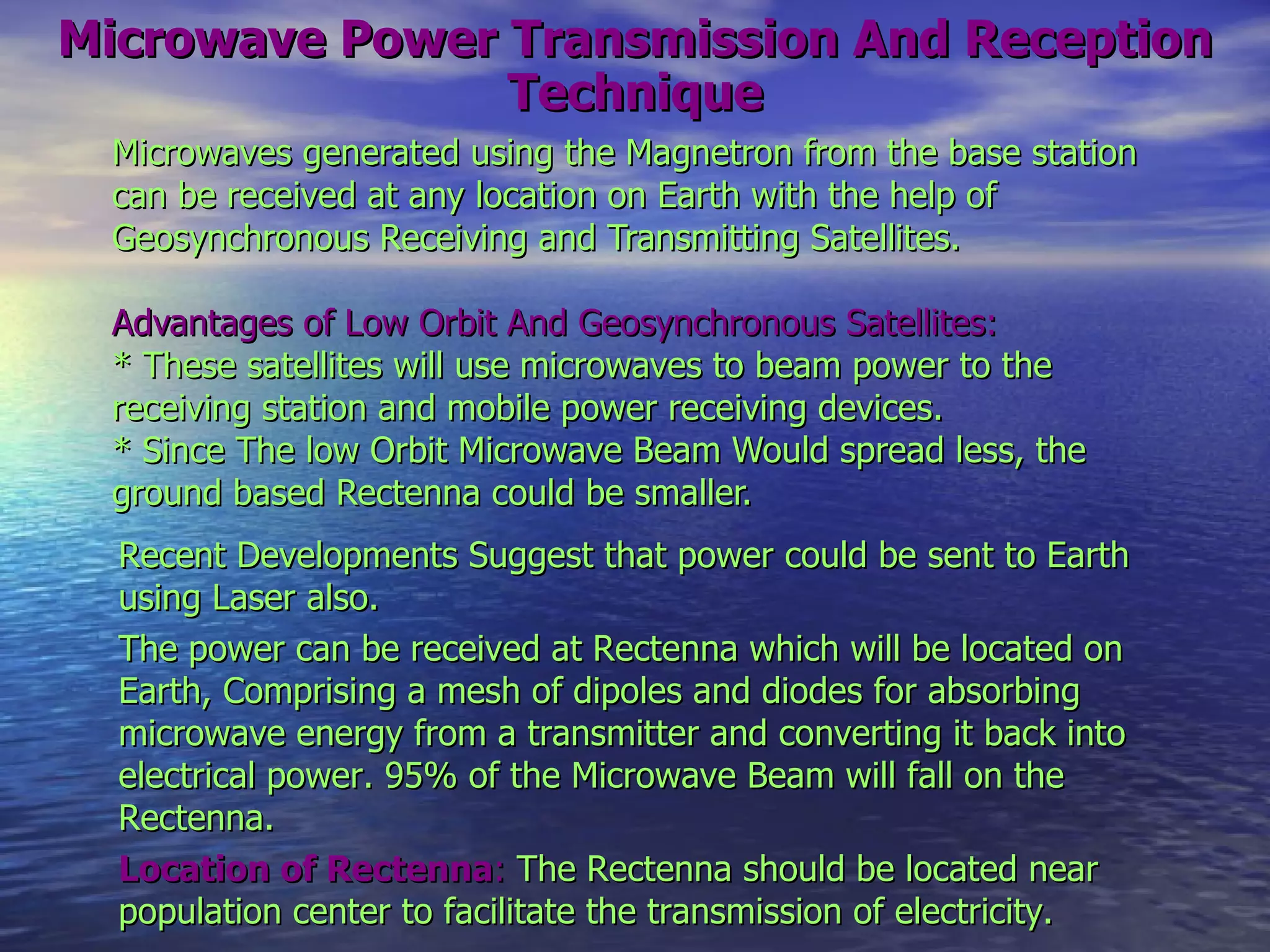 Wireless transmission of electricity | PPT