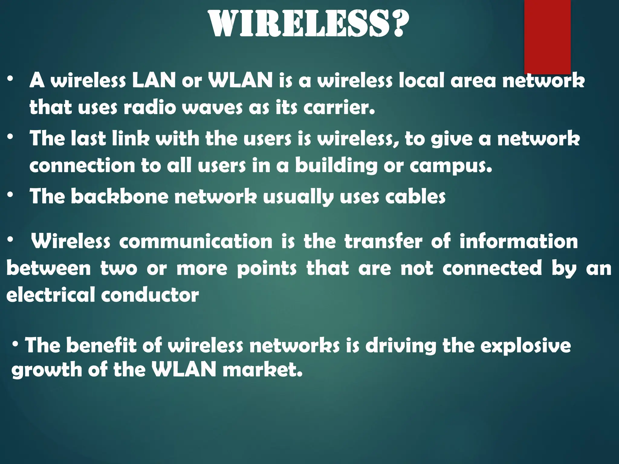 WIRELESS TREND REHAN.pptxwedddffdxffdfdf | PPTX