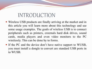 Wireless USB | PPTX