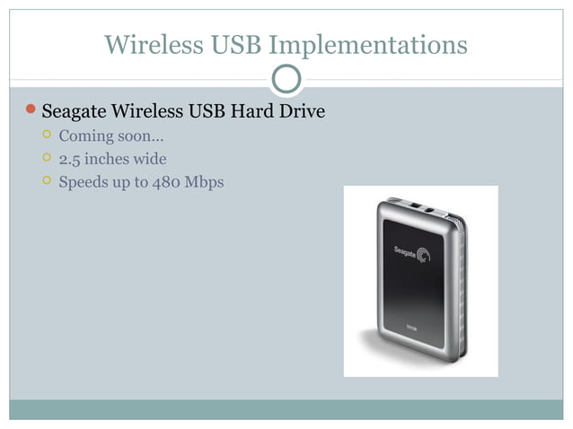 Wireless USB | PPT | Computer Peripherals | Computing