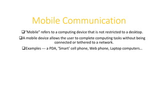 Wireless vs mobile computing | PPTX