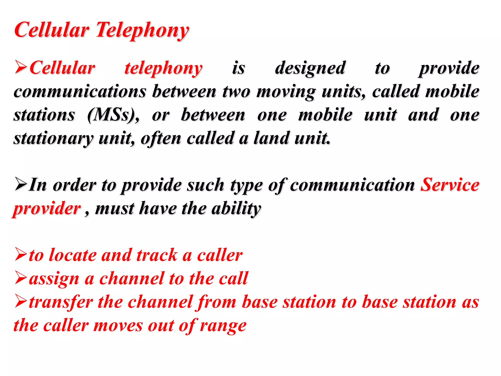 Wireless Wide Area Network-Cellular Telephone and Satellite Networks | PDF