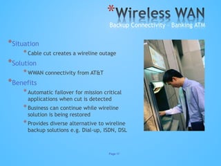 Wireless wan solutions customer presentation at&t_revised2_02-13-2012 | PPT