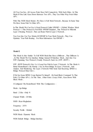 Wireless wds mesh | PDF