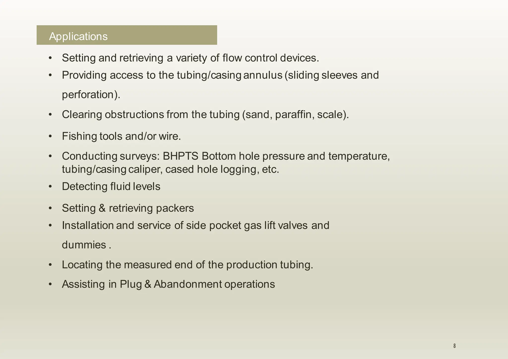 Wire line lecture talks about wireline operations and equipment | PDF